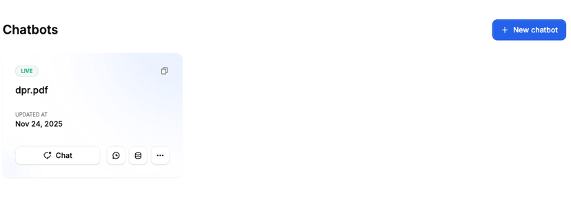 How to Create a Chatbot With Your Documents | Denser.ai